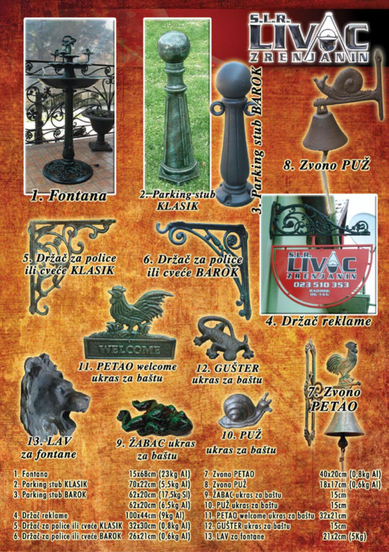 Katalog – Livac s.l.r Zrenjanin